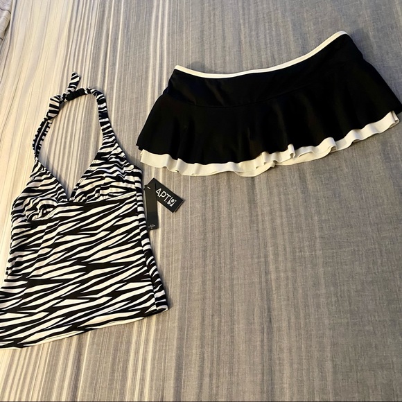 Apt. 9 | Swim | Nwt Zebra Print 2piece Apt 9 Bathing Suit | Poshmark